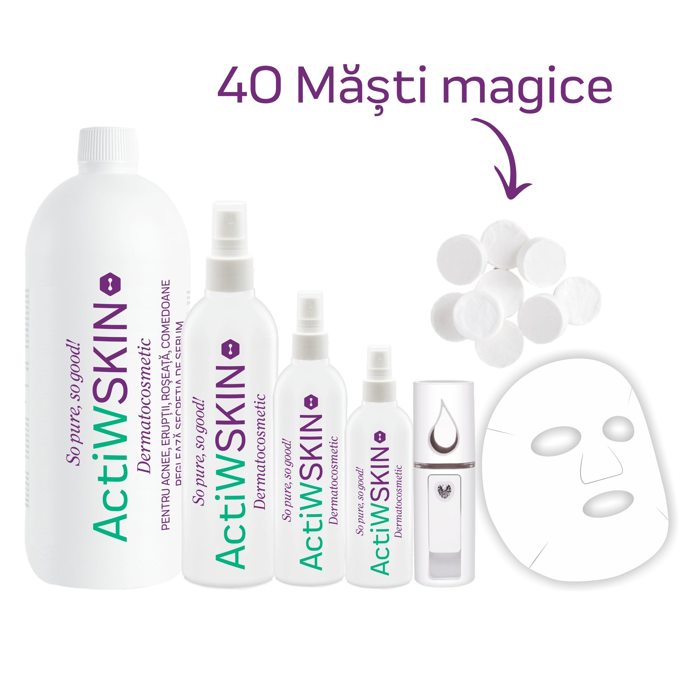 ActiW SKIN -PENTRU ACNEE - Pachet Complet - Tratament 42-50 de zile